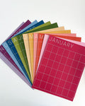 Single-Use Small Rainbow Wall Calendar | 8.5 x 11 inches | Undated ...