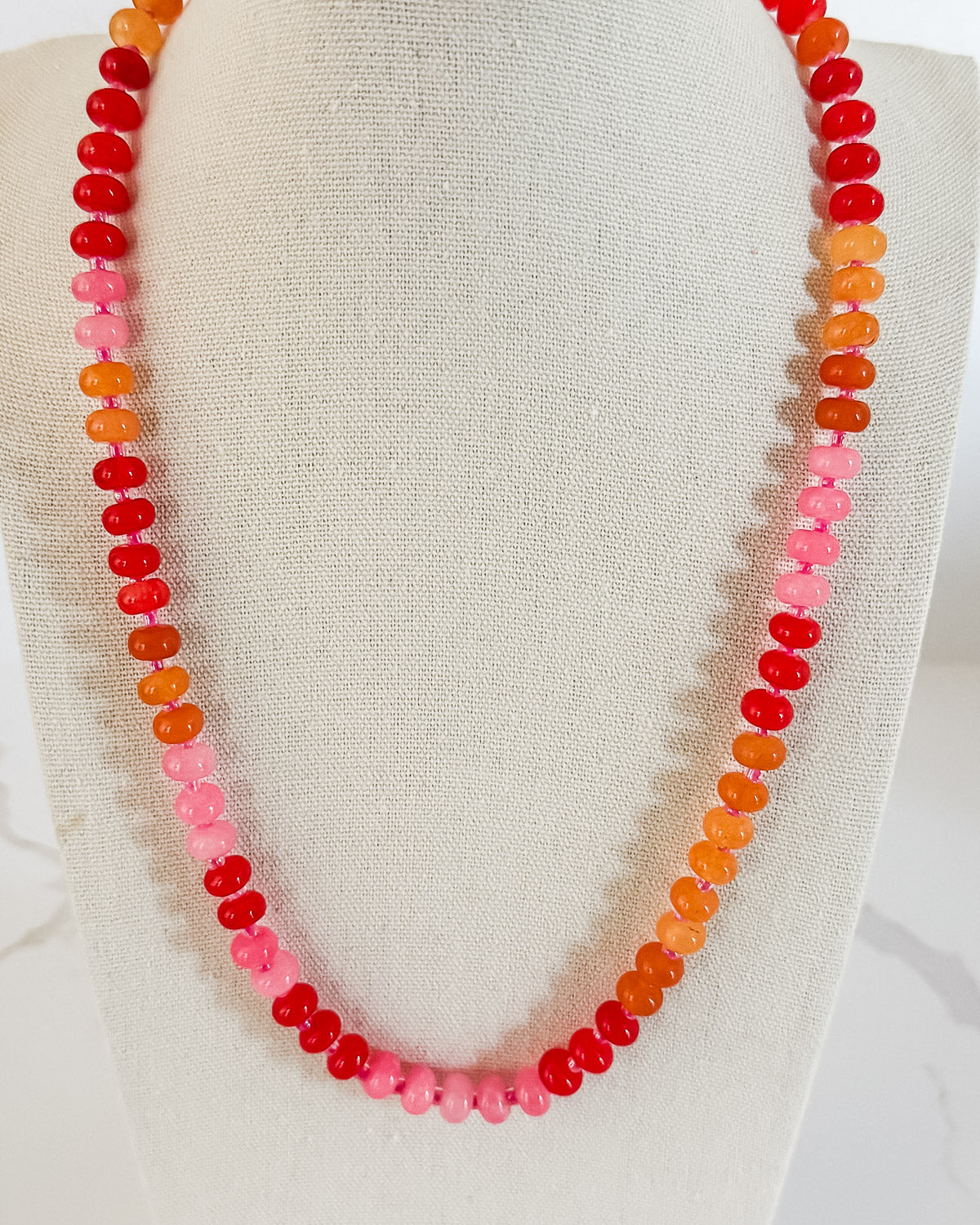 Strawberry Citrus Stone Necklace – Kaleidoscope Living Shop